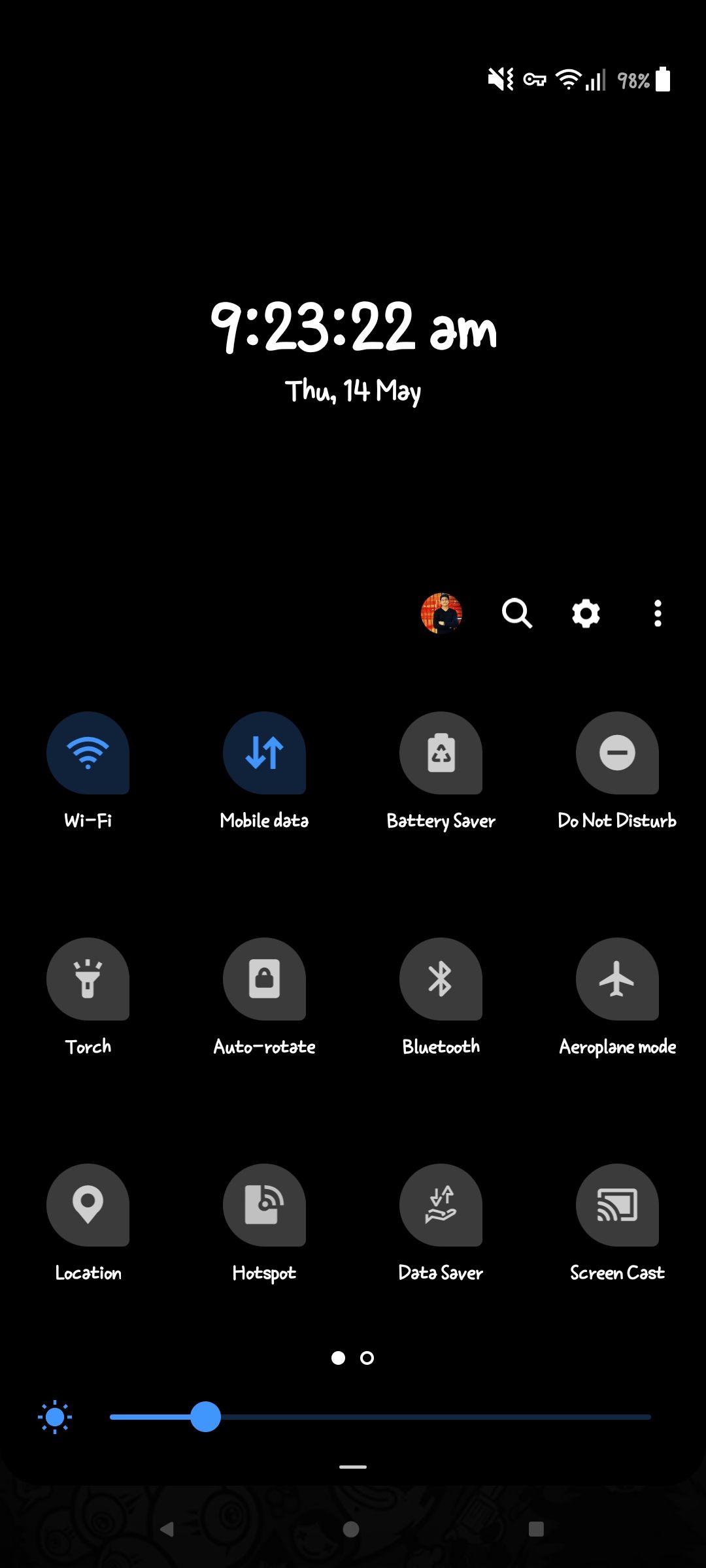 Samsung Customization. - Notification panel with T... - Page 2 ...