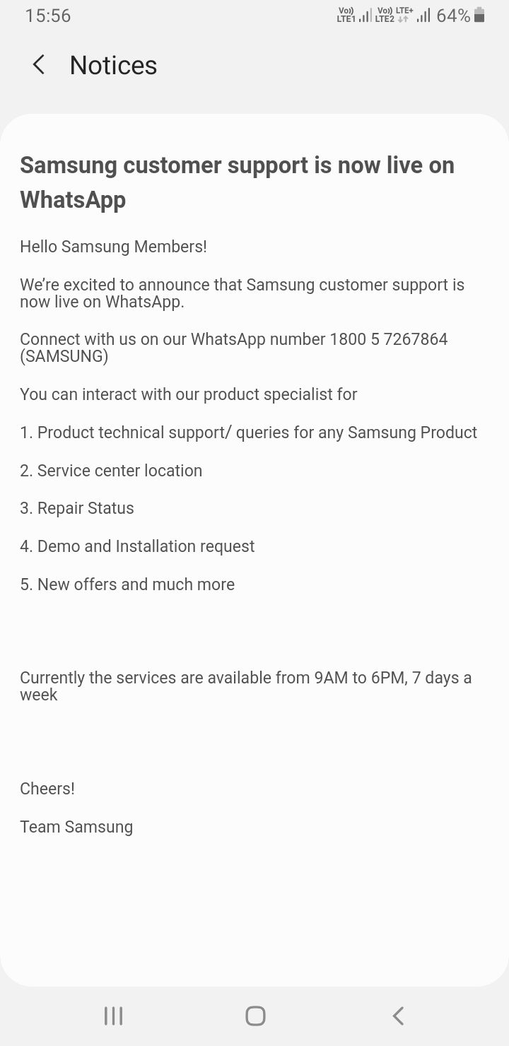 Samsung customer support - Samsung Members