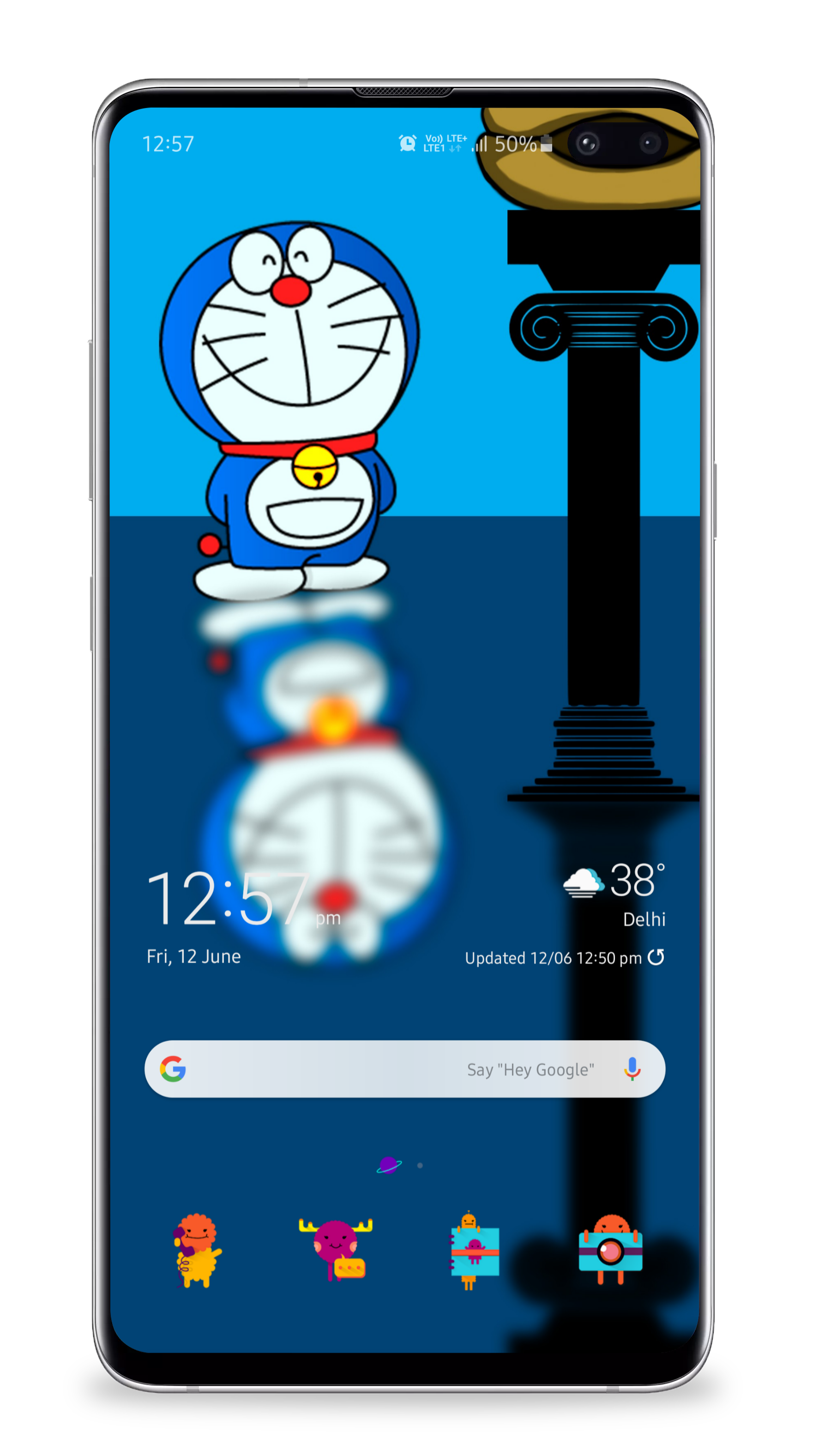 Doraemon & Space theme completes my UI - Samsung Members