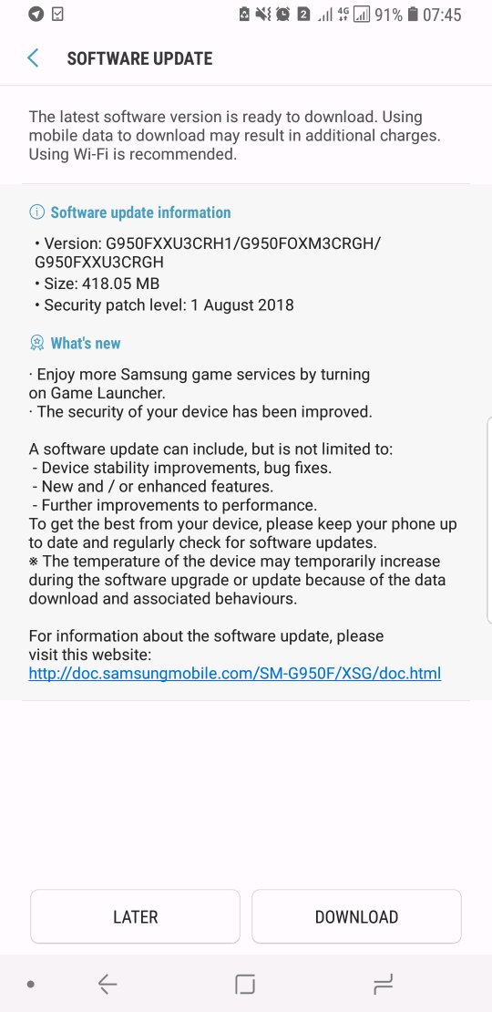 August Software Update - Samsung Members