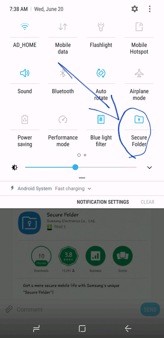 Secure folder not showing - Samsung Members