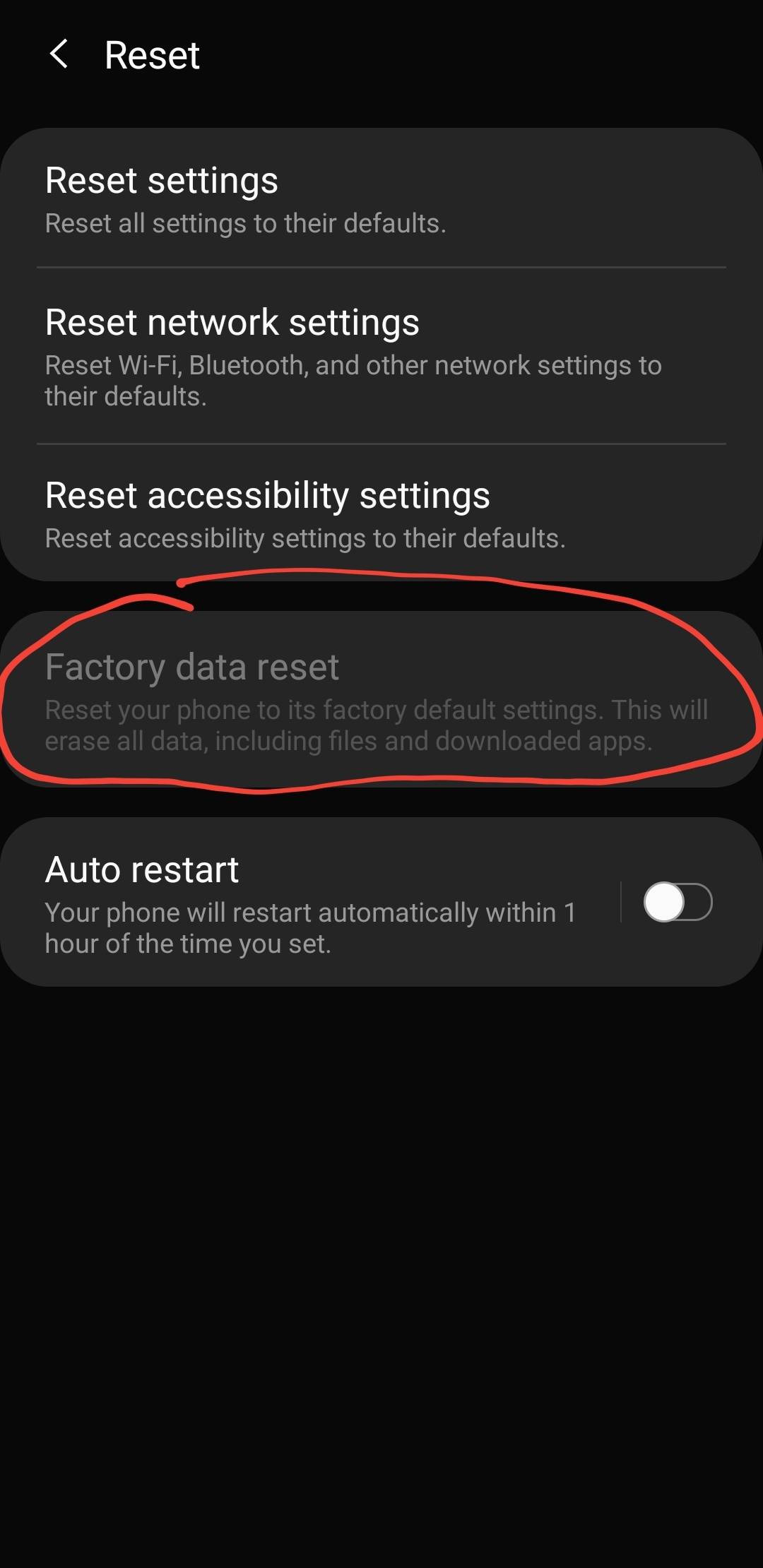 How to enable Factory reset? - Samsung Members How to enable Factory reset? - Samsung Members